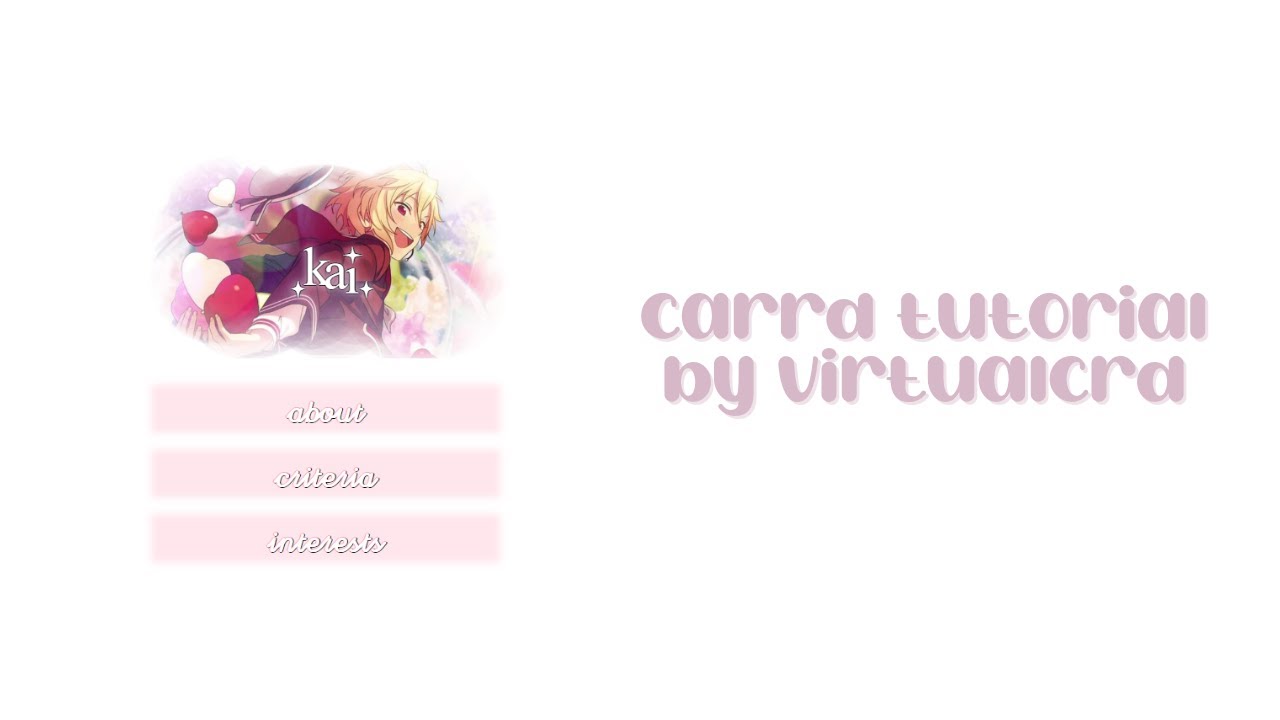 carrd tutorial — ©️ aicoholdrink [PRO PLUS] - YouTube