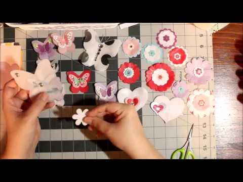 DIY Tissue Paper Embellishments ~ Butterflies & Flowers - YouTube