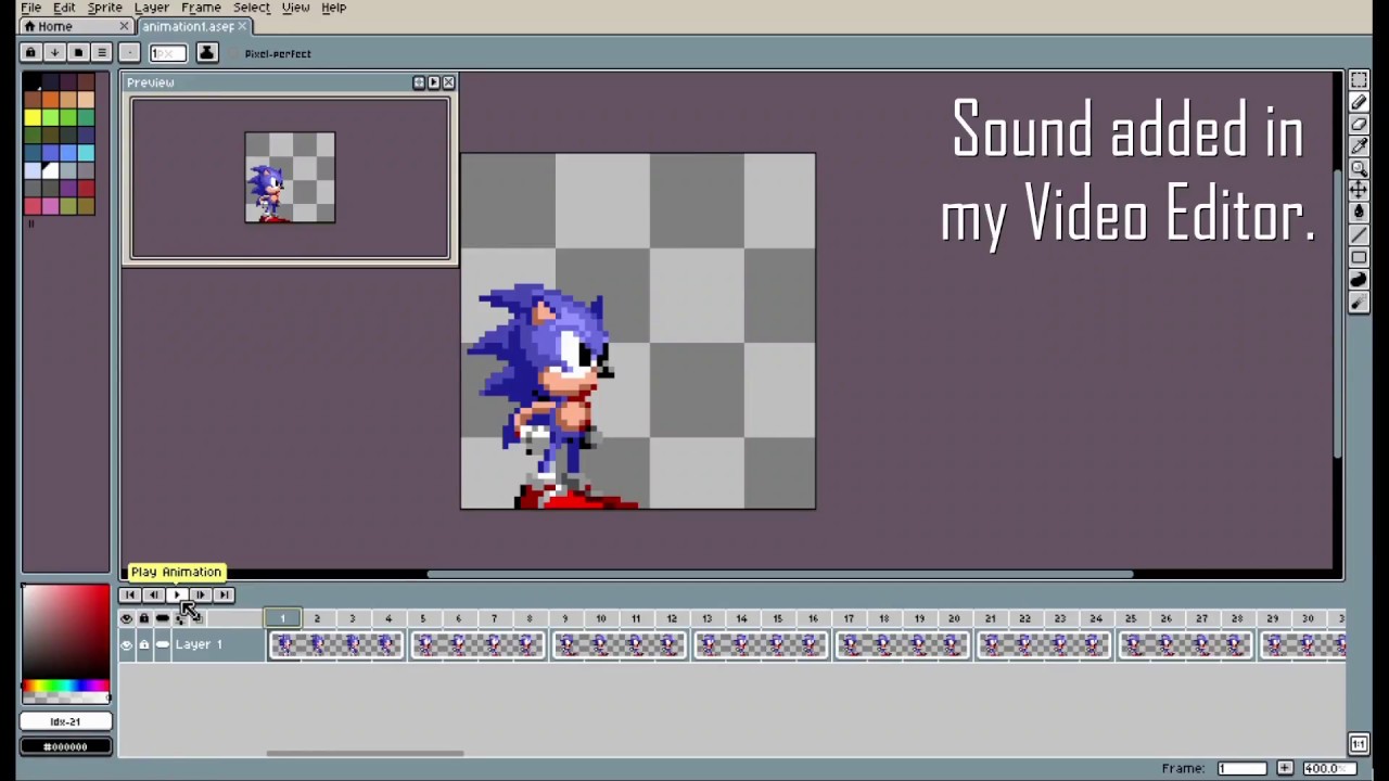 My first sonic animation - YouTube