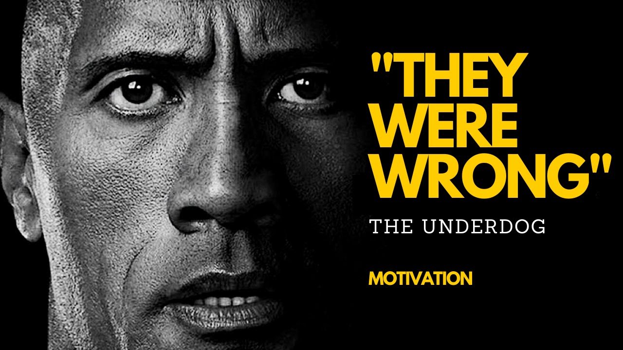 THE UNDERDOG - Motivational Speech - YouTube