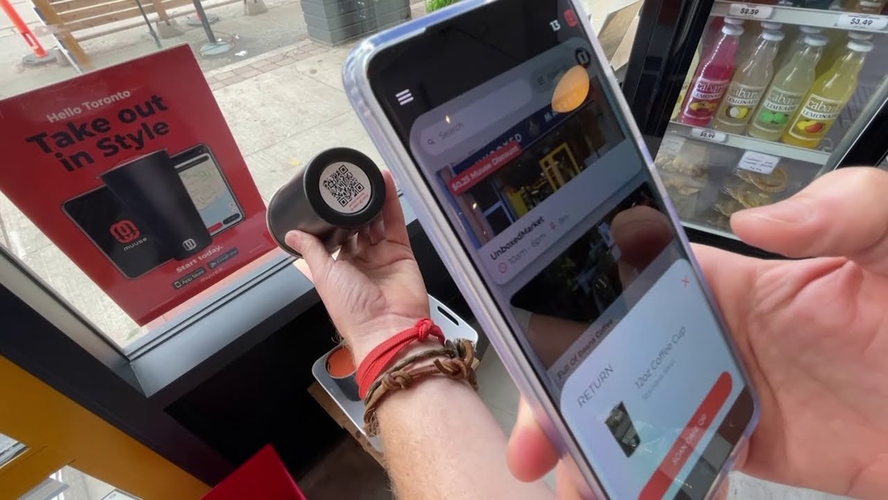 Toronto businesses testing reusable takeout cups - YouTube