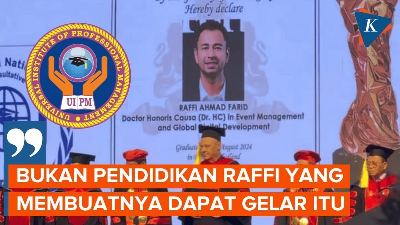Alasan UIPM Beri Gelar Honoris Causa ke Raffi Ahmad - YouTube