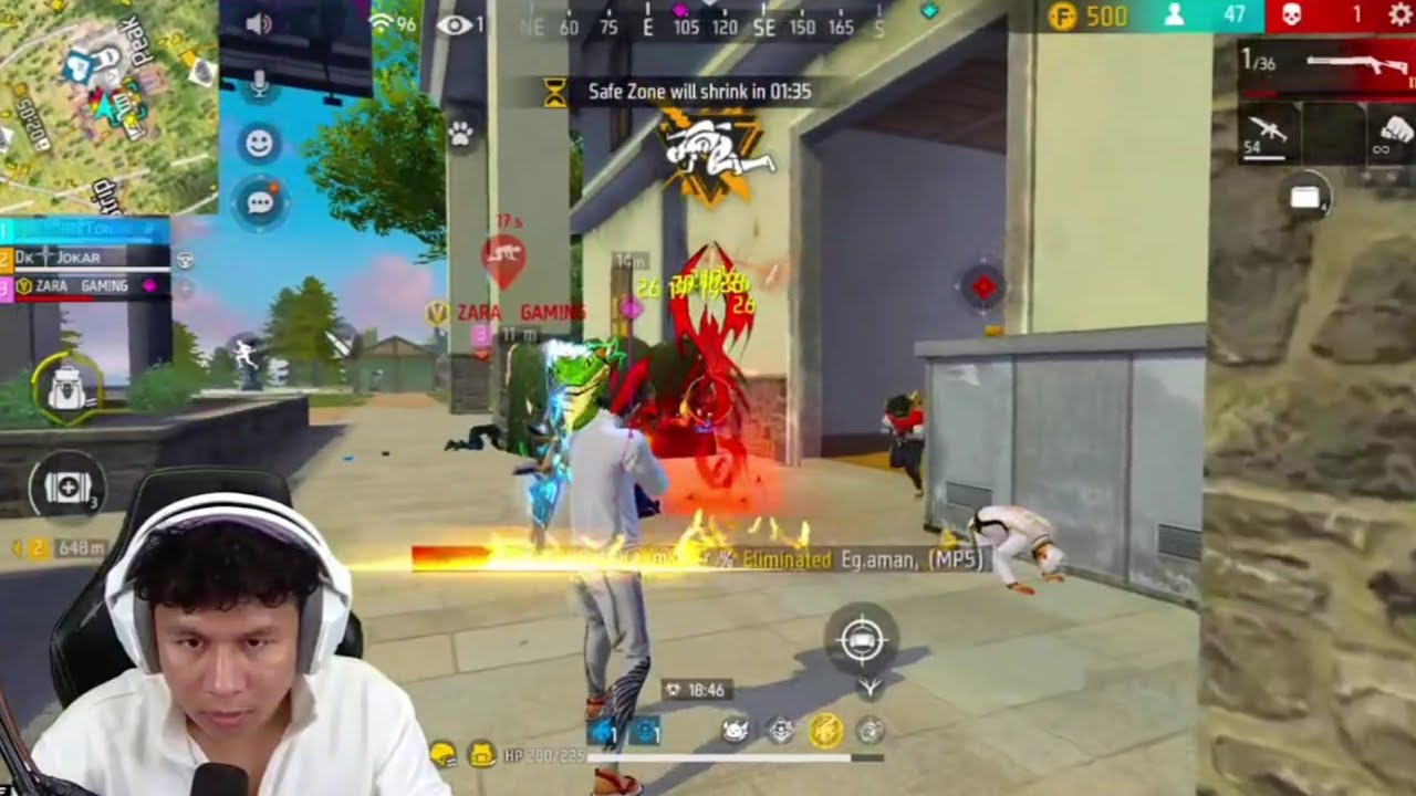 I Got Paired Against A GRANDMASTER!!! ll best ff settings for android ...