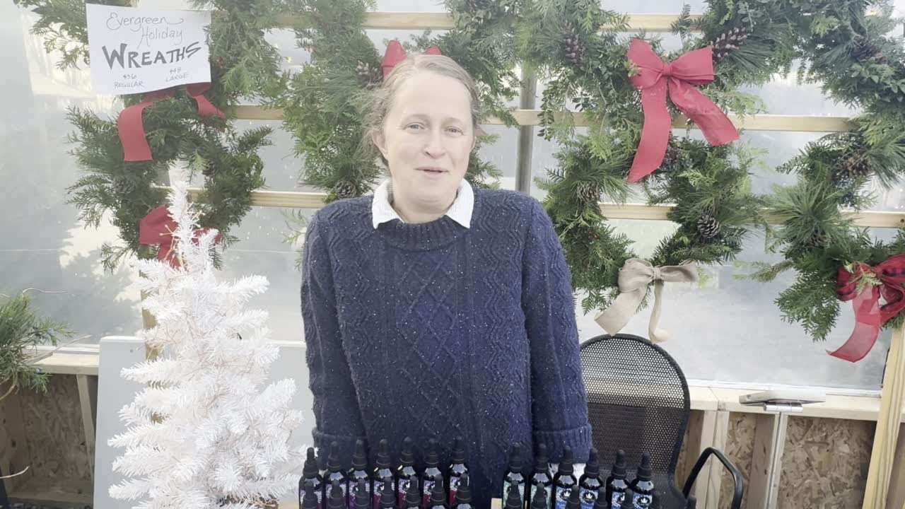 Video: Silver Tree Forest Farm wreaths at Auburn holiday market - YouTube