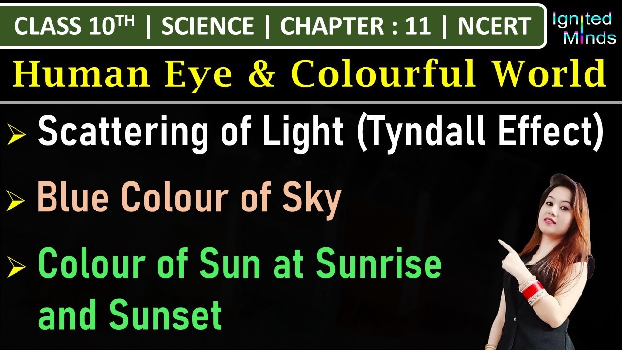 Class 10th Science | Scattering of Light (Tyndall Effect) | Blue Sky ...