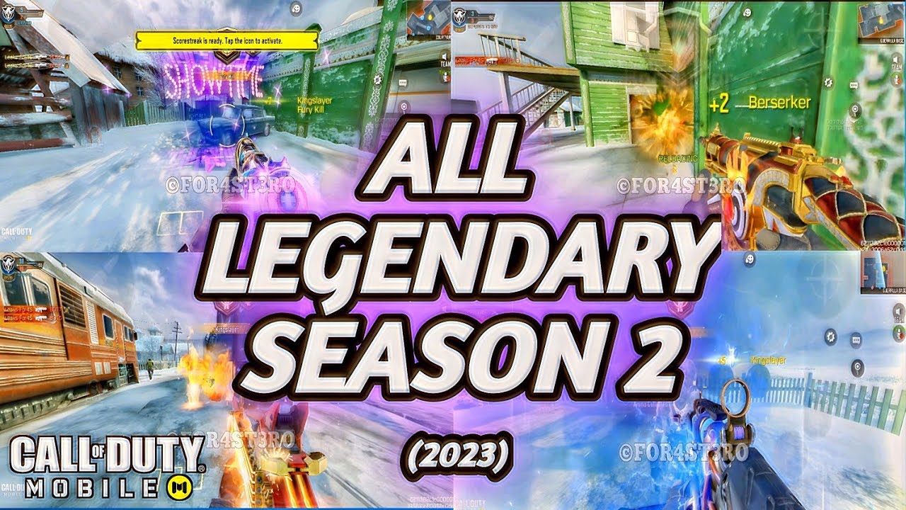 CUAL ESTÁ MEJOR?? 🚨 ALL LEGENDARY SEASON 2 🎸👩‍🎤 + KILL EFFECT | COD ...