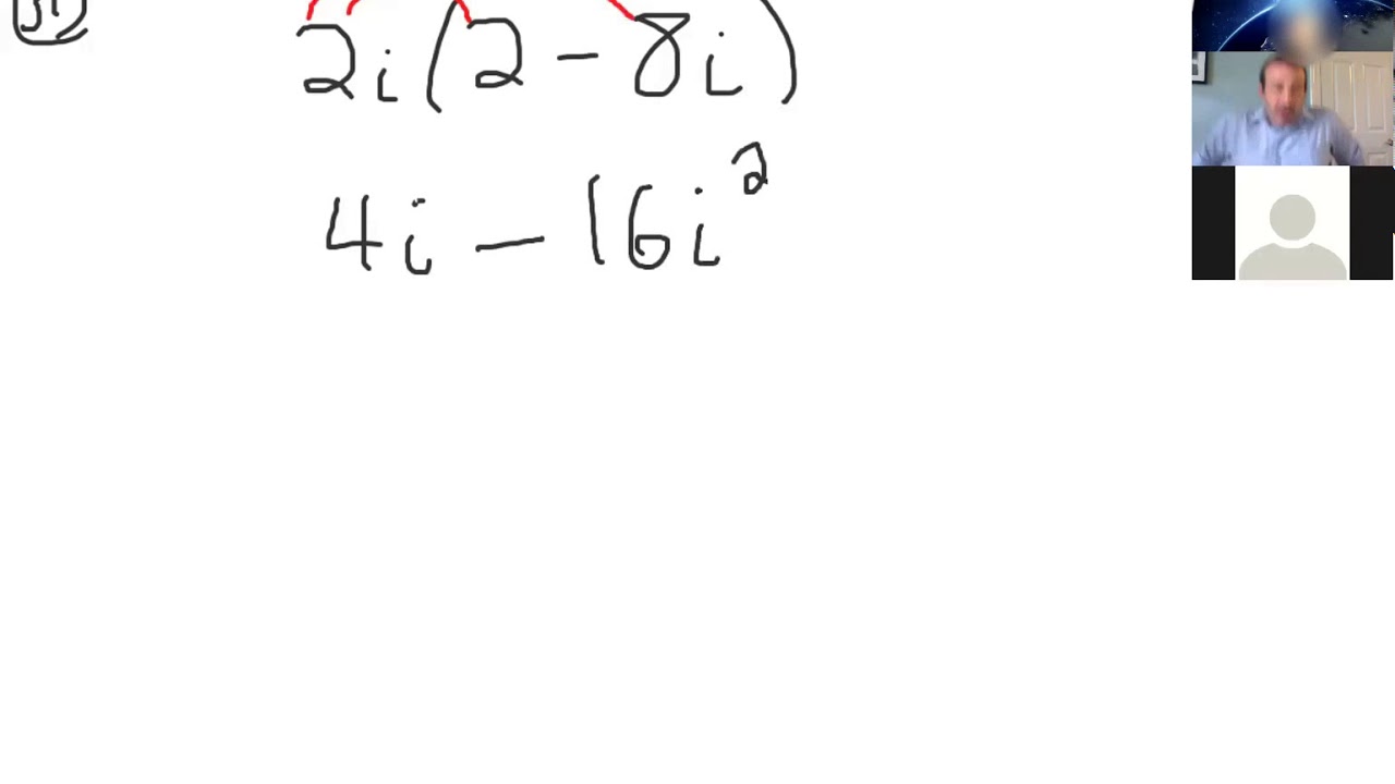 MATH097 - Multiplying Complex Numbers - YouTube
