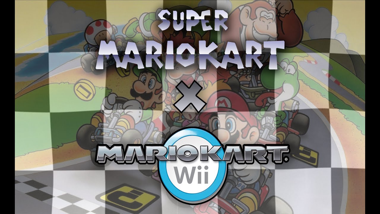 Mario Kart Wii - ALL Super Mario Kart Custom Tracks (SNES) - YouTube