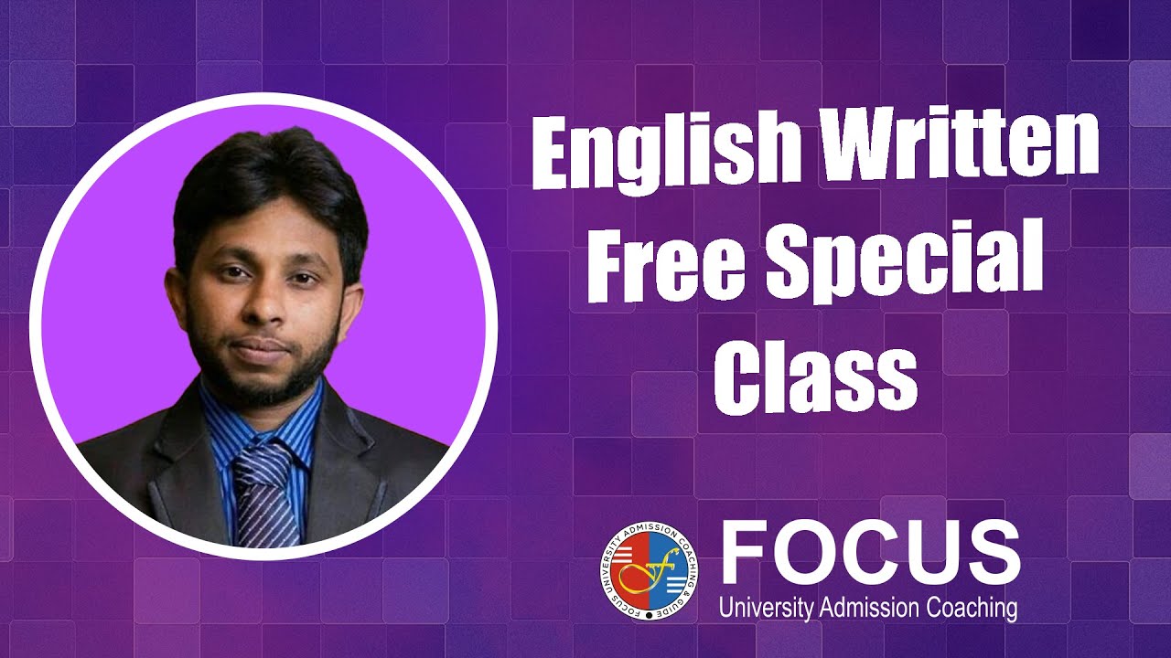 DU Written English Free Special Class | Admission 2024-25 | Focus ...