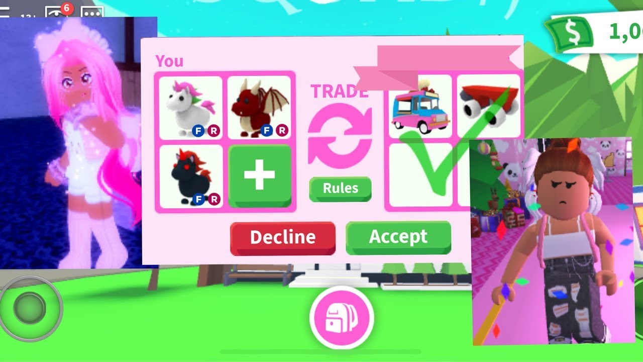 I PLAYED ADOPT ME AND WAS TRADING UNTIL I MET THIS GIRL! - YouTube