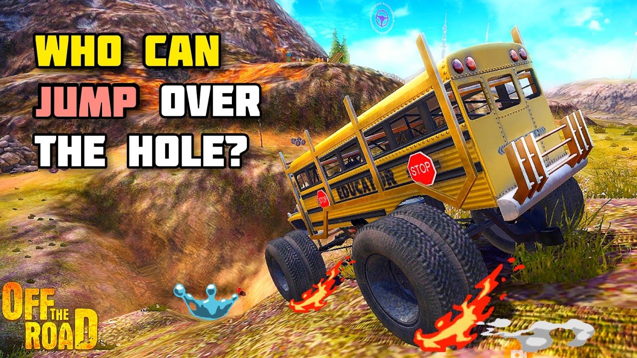 CAR AND TRUCK TRY TO JUMP OVER THE GIANT HOLE COMPILATION | OFF THE ...