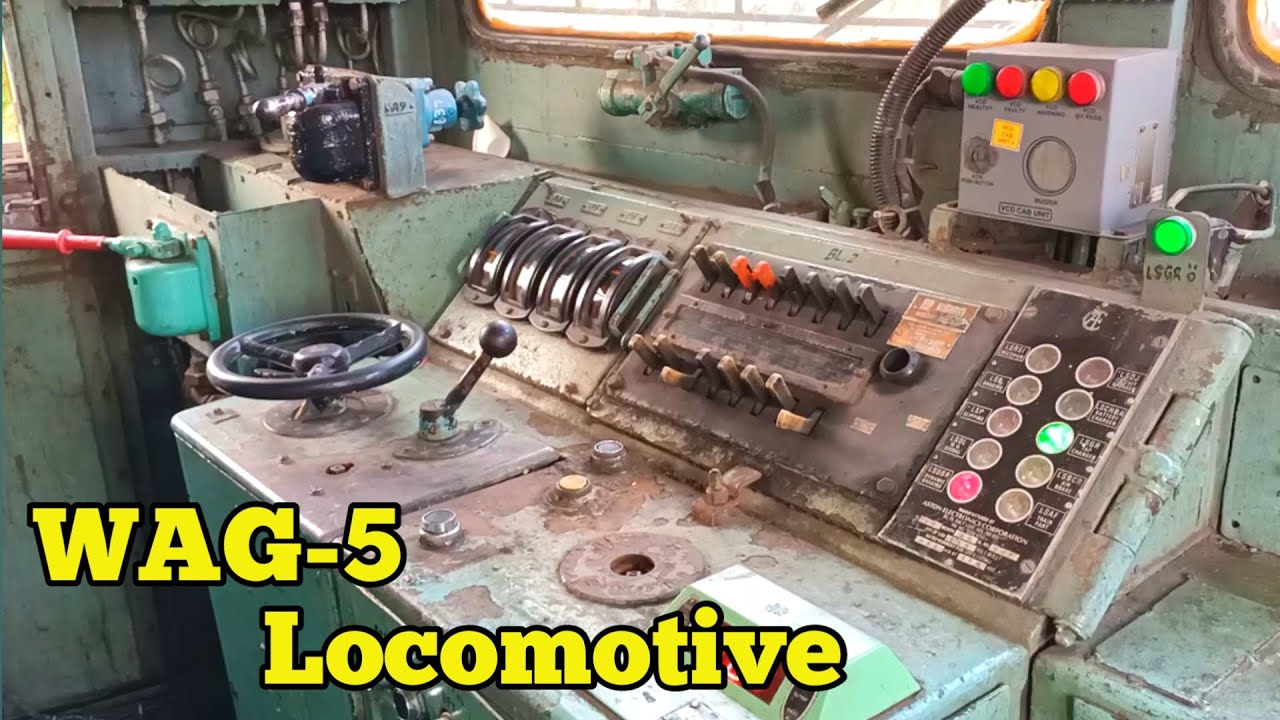 #WAG5CabinView Indian Railway WAG-5 Loco Pilot Desk Equipment View WAG ...