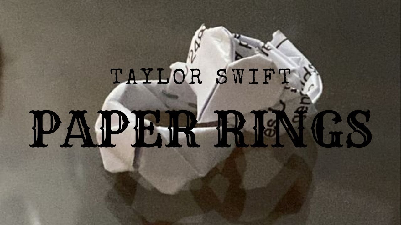 Taylor Swift - Paper Rings - YouTube