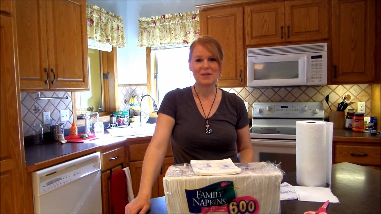 Money Saving Tips Napkins and Paper Towels - YouTube