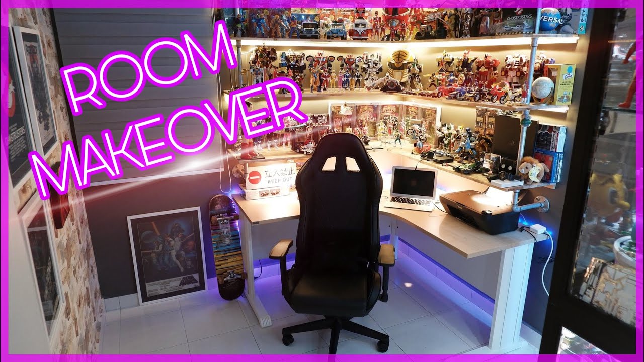 ROOM MAKEOVER | TOYS AND GAMING ROOM SETUP | Part 1 - YouTube