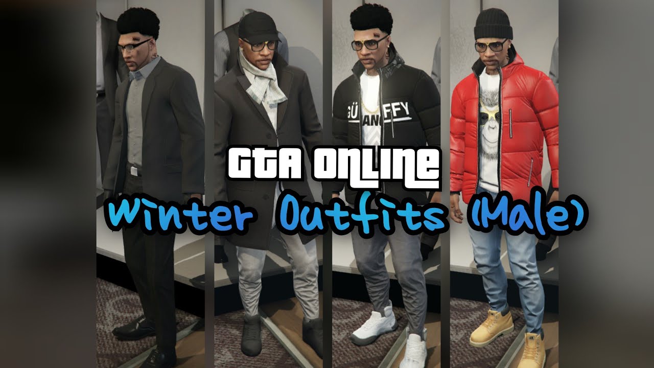 GTA Online Winter Outfits for Males #gtaonline #gta - YouTube