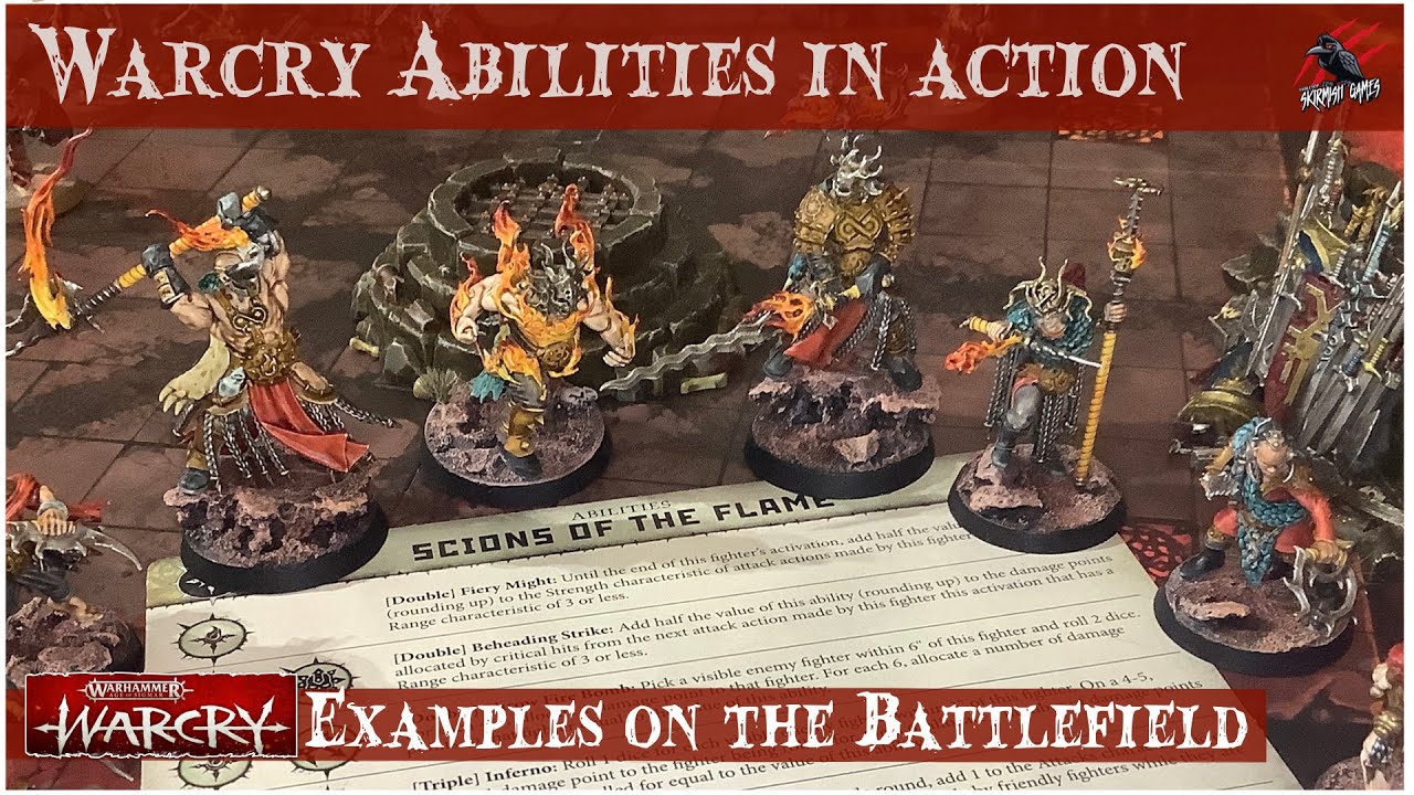 WARCRY ABILITIES SCIONS OF THE FLAME PLAY THROUGH - WITH BATTLEFIELD ...
