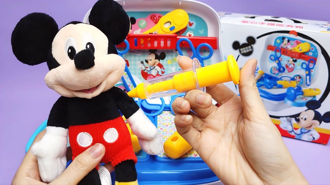 Disney Mickey Minnie Mouse Doctor Set Satisfying with Unboxing ...