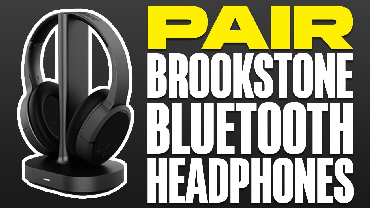 How To Pair Brookstone Bluetooth Headphones - YouTube