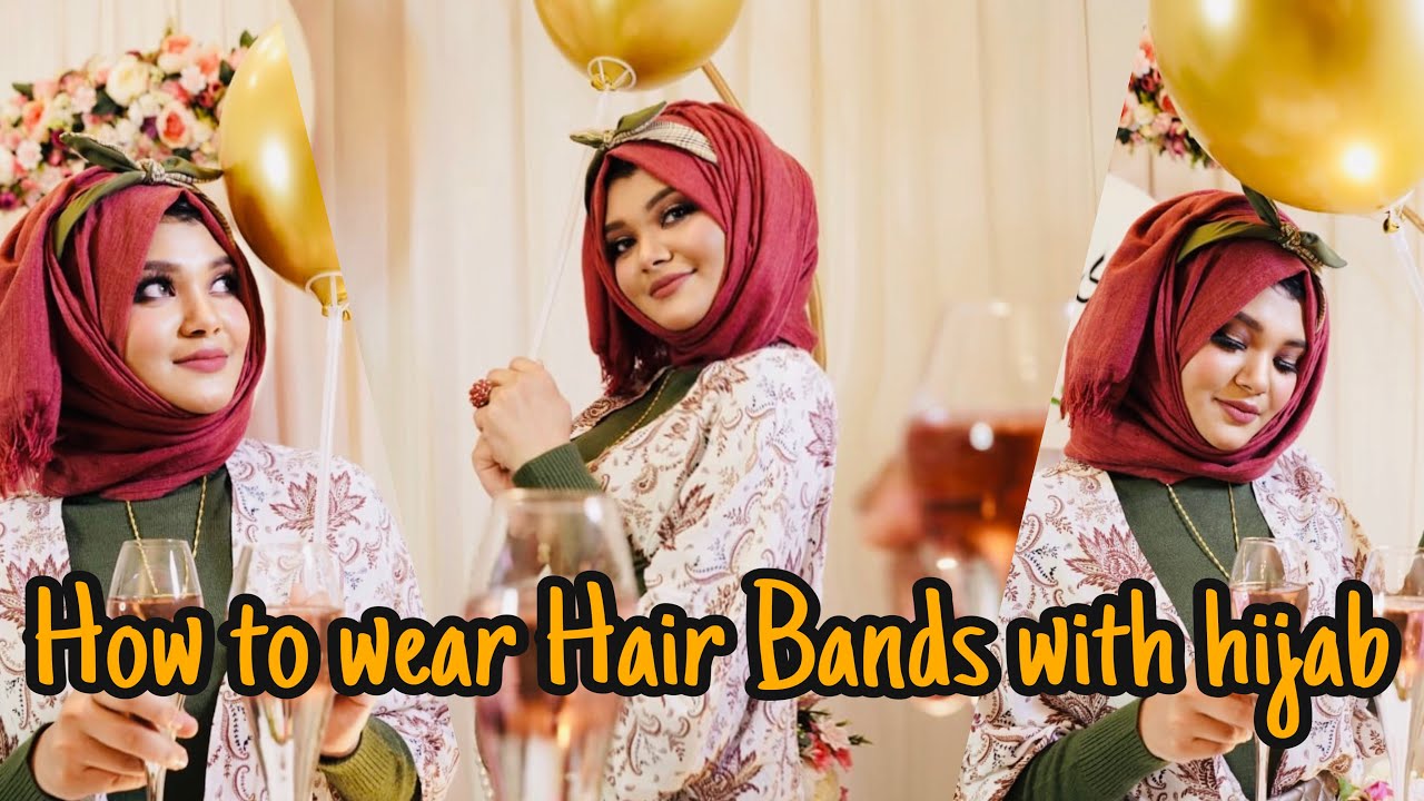 How to wear Hijab with Hair Bands | NADA SHAREEF | HIjab Tutorial ...
