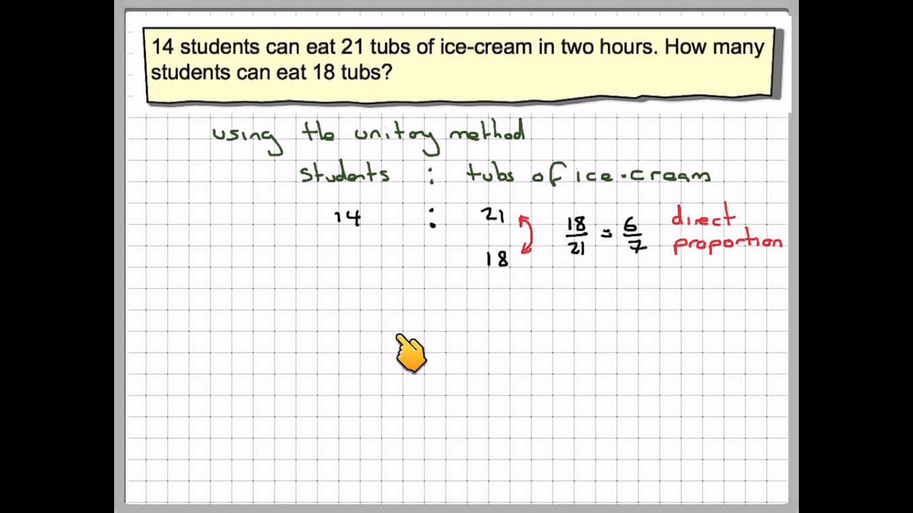 Direct proportion assessment - YouTube