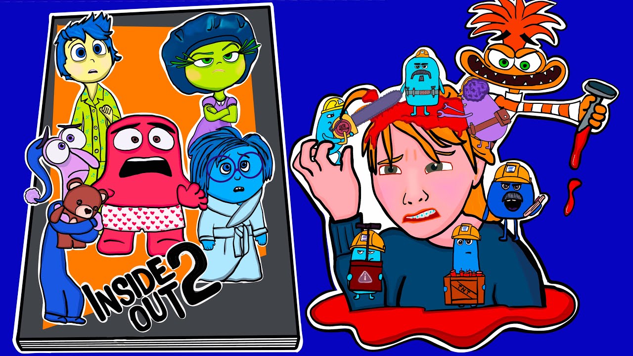 Making INSIDE OUT 2 Game Book（+ Riley Squishy）DIY 인사이드 아웃 2 ...