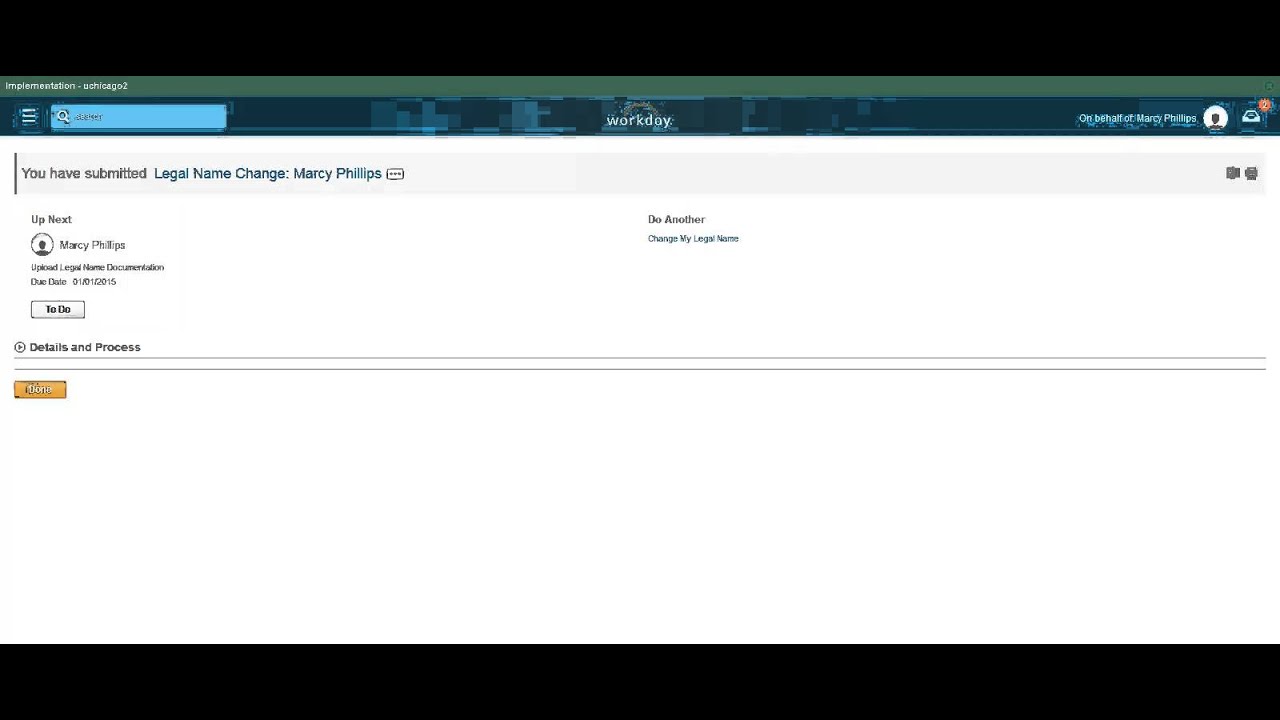 Workday@UChicago - Change Legal Name - YouTube