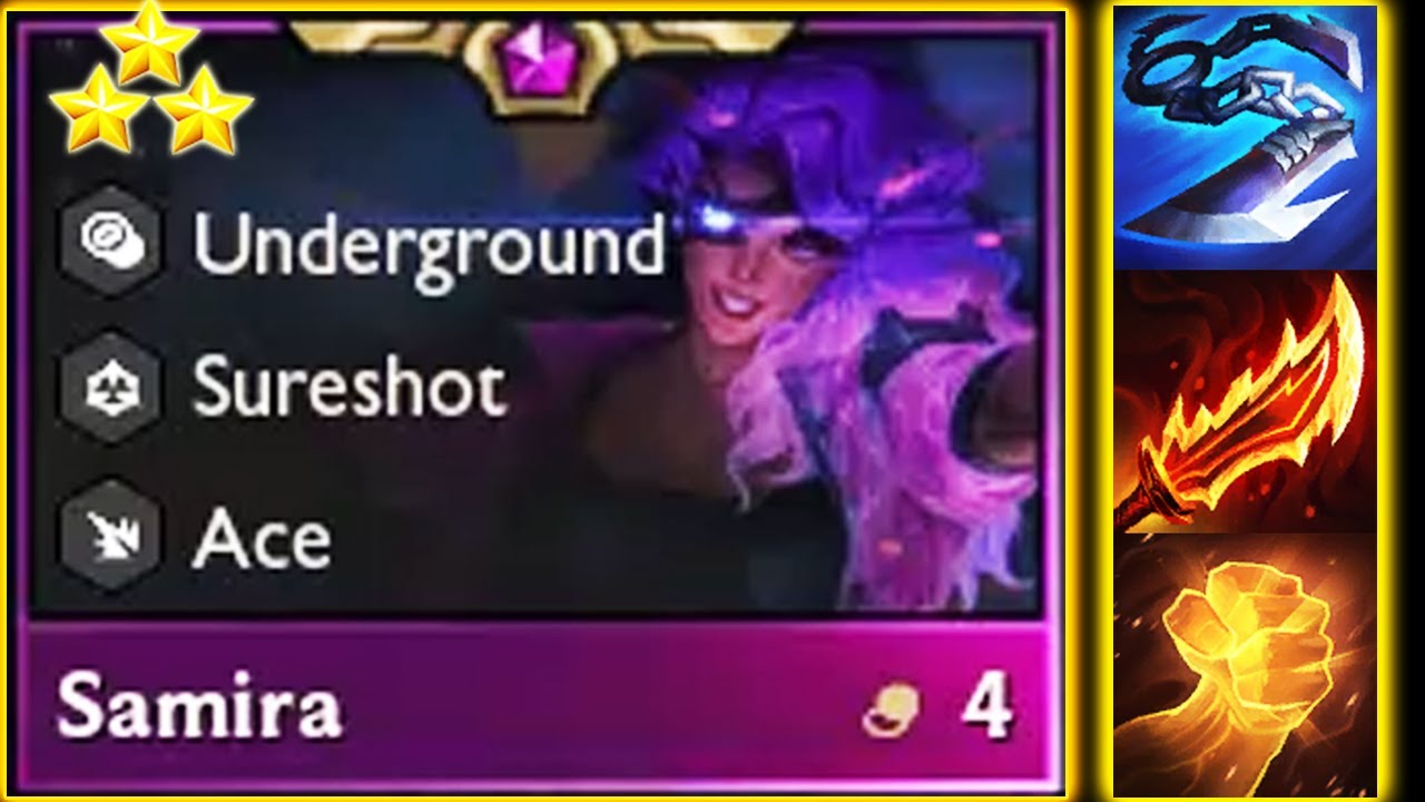 4 Sureshot Samira 3 Star Tft Set 8 Youtube