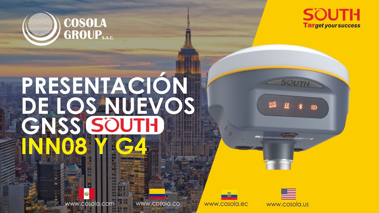 PRESENTACIÓN DE LOS NUEVOS GNSS SOUTH: INN08 Y G4 - COSOLA - YouTube