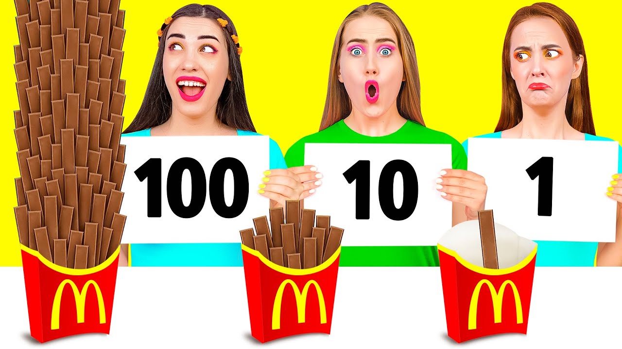 100 Layers of Food Challenge #15 by RaPaPa Challenge - YouTube