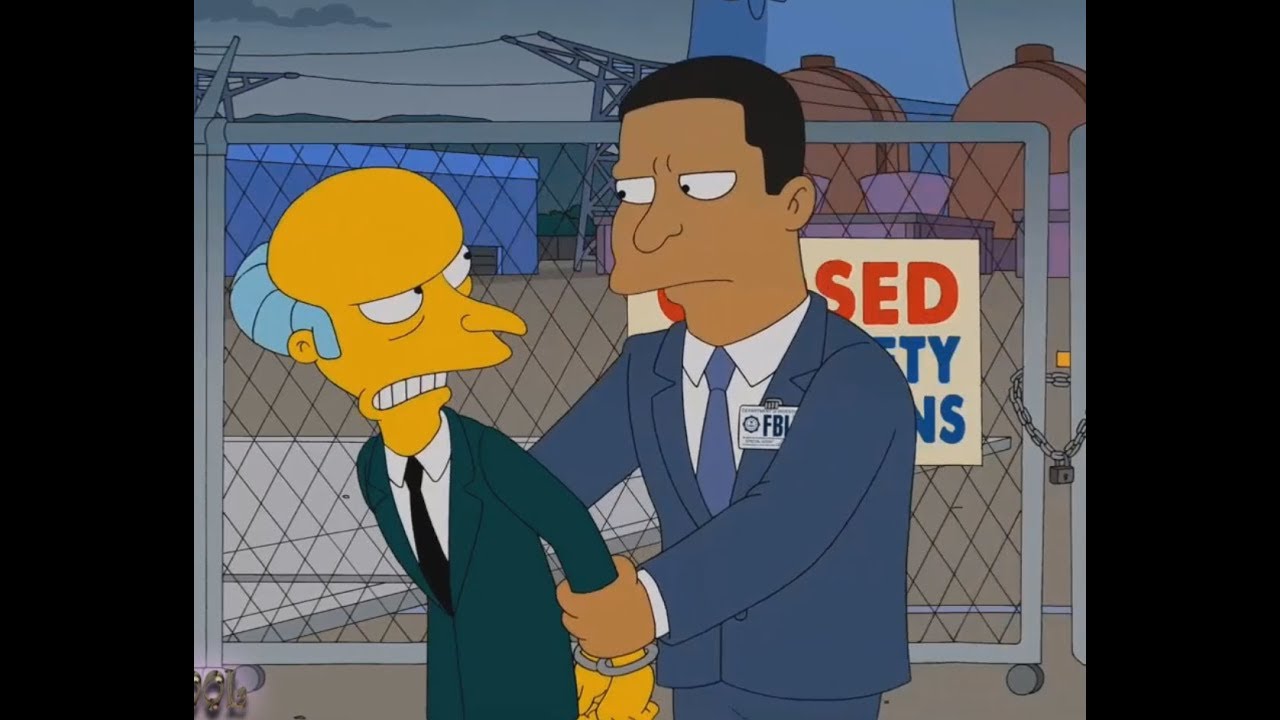 The Simpson - Mr. Burns Closed Factory For Fasty Violation! - YouTube