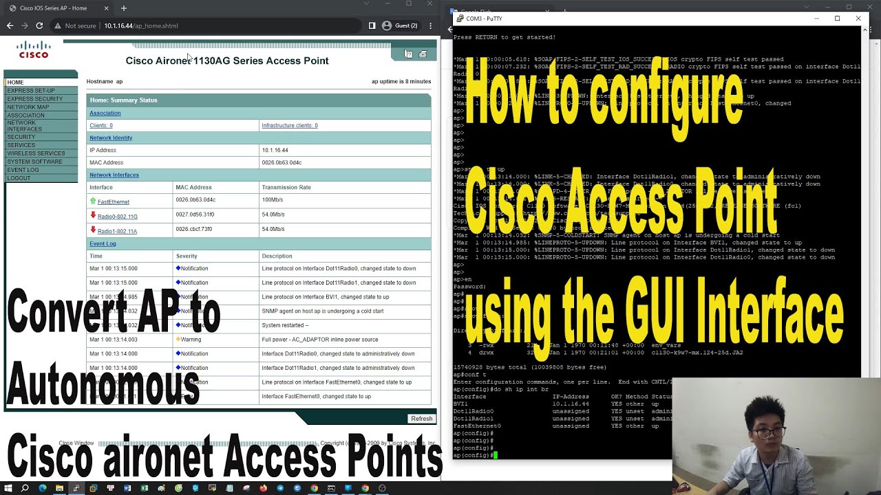 How To Configure Access Point Using The Guicli Interface Autonomous