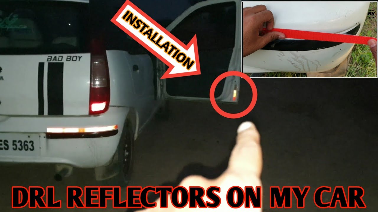 Reflector Tape on my car | How to install Custom Reflector tape on any ...