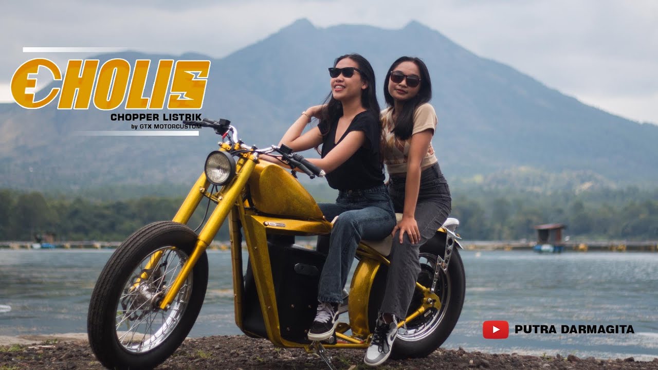 Custom Chopper Listrik dengan Baterai Swap | Motor tinggal Gas Tidak ...