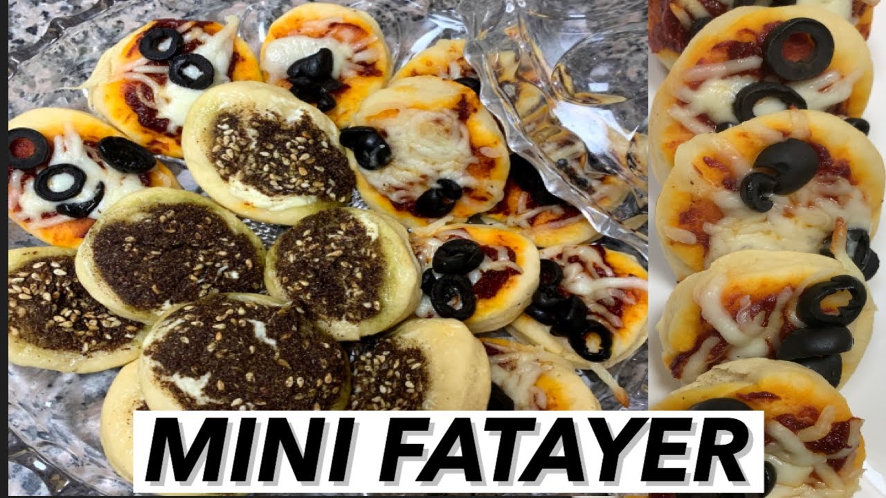 MINI FATAYER | MINI PIZZA | MINI ZAATAR PASTRY - YouTube