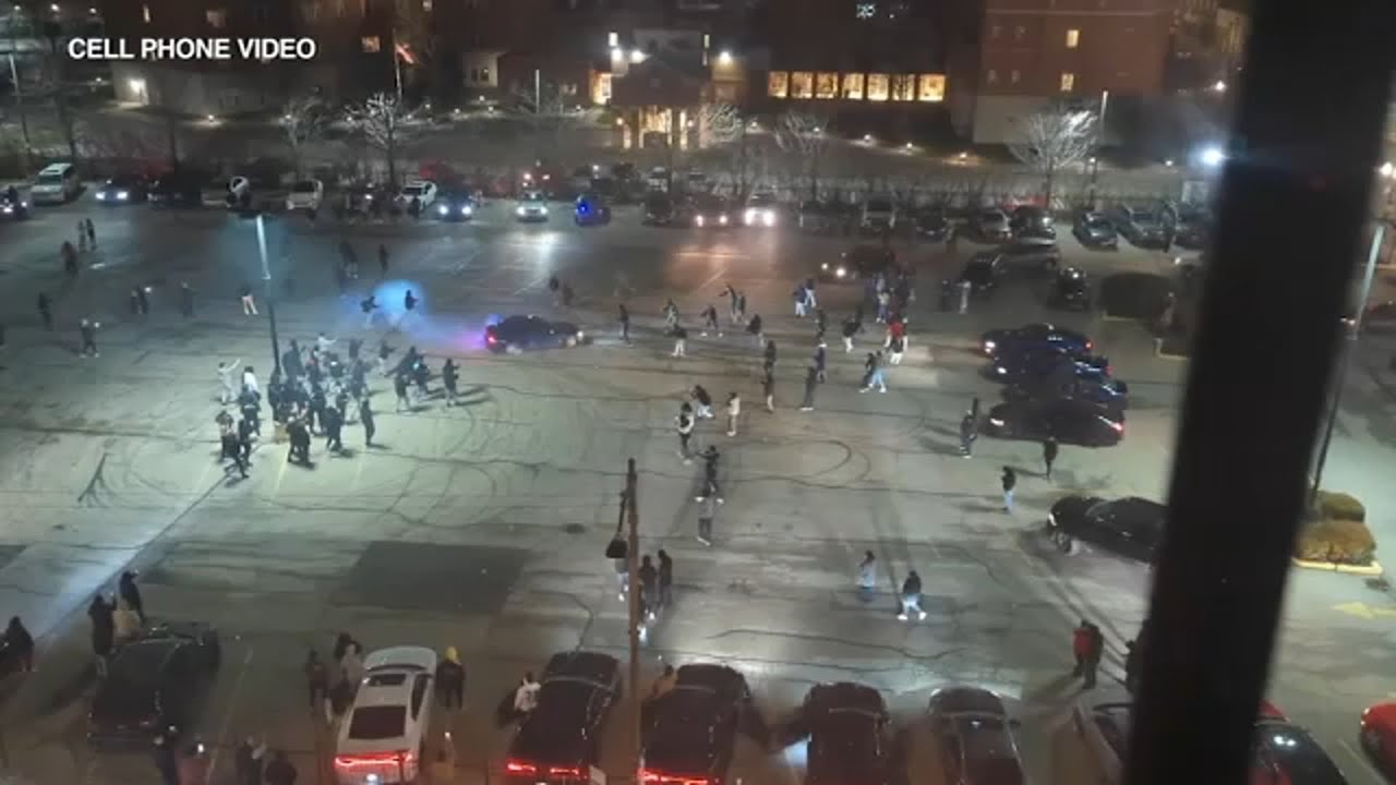 Cars perform illegal and dangerous street stunts in empty Chicago ...