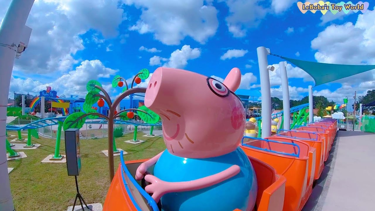 Daddy Pig's Roller Coaster | Front Row POV - YouTube