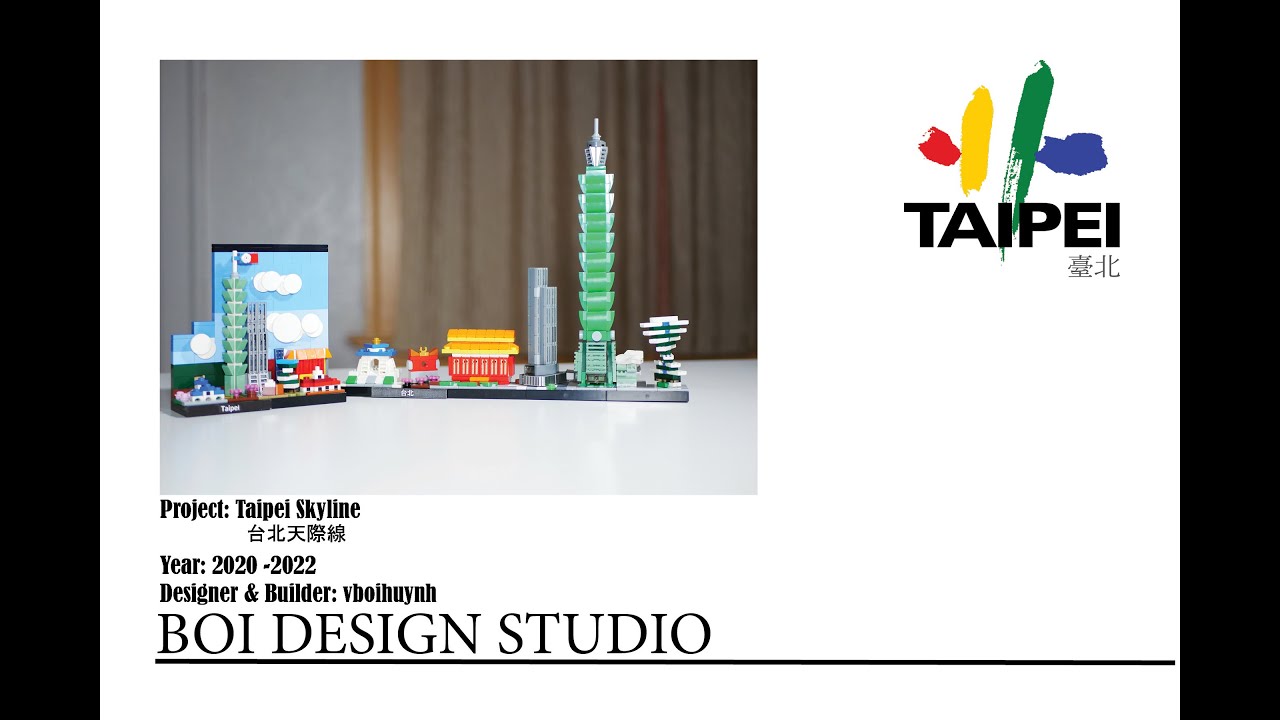 Taiwan, Lego Little Taipei Skyline vs Taipei Skyline 2020 Feb.02.2022 ...