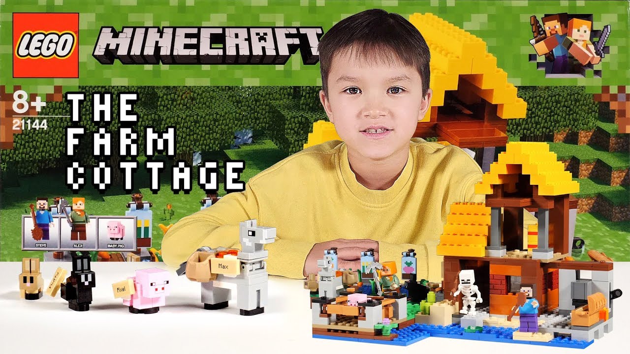 Lego Minecraft 21144 The Farm Cottage - 7 Years Old Kid Lego Speed ...