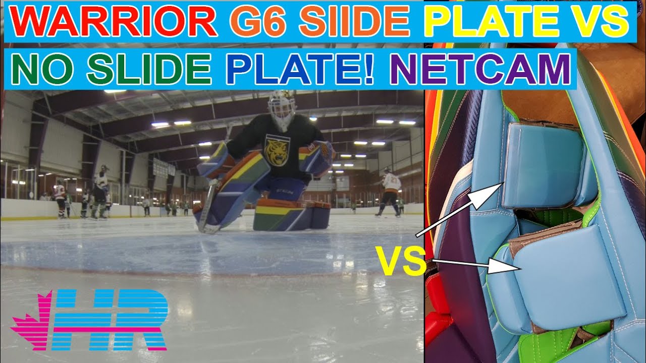 Warrior G6 Slide Plate vs Jenpro! Hockey goalie GoPro Netcam w/ Warrior ...
