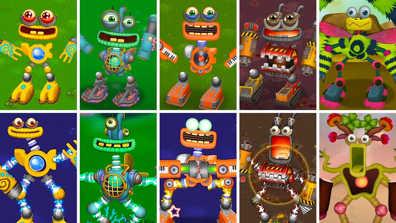 All Baby Wubbox - Dawn Of Fire Vs My Singing Monsters Vs Humbug Island ...