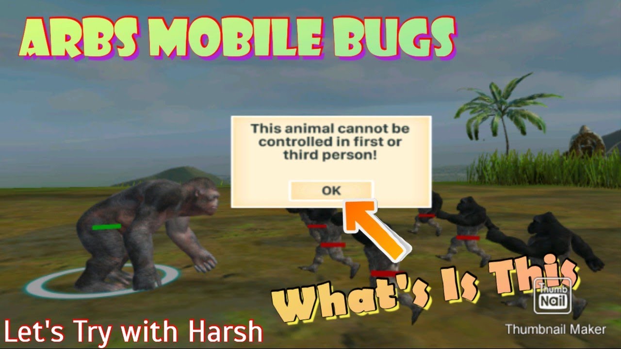 Find ARBS Mobile Bugs | Control Animal In ARBS MOBILE Comming Soon ...