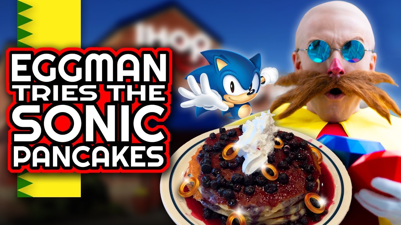 Dr. Eggman Tries the IHOP Sonic Pancakes! Good or Bad? - YouTube
