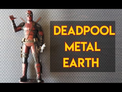 Metal Earth Model - Deadpool part 1 데드풀 피규어 만들기 1편 - YouTube