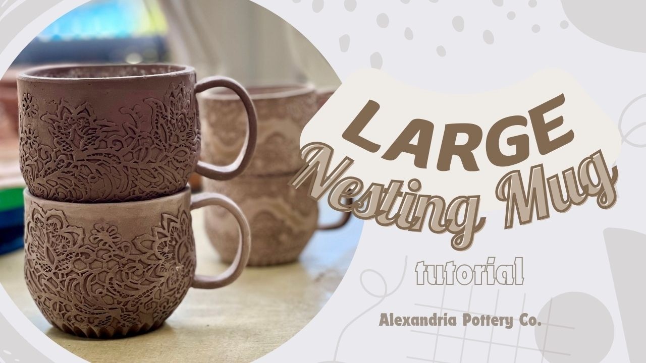 Stacking Mugs - Nesting Mug Tutorial - Learn Pottery 10 Minute Mug ...