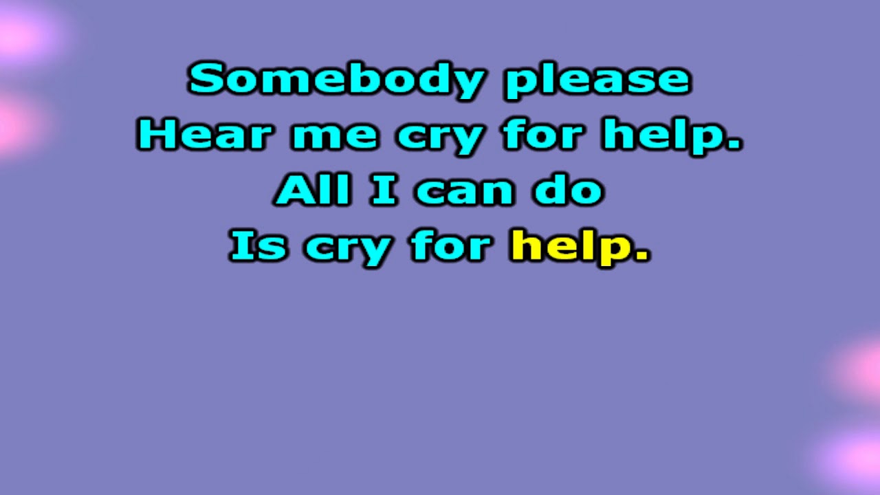 Rick Astley Cry for help - Karaokê - YouTube