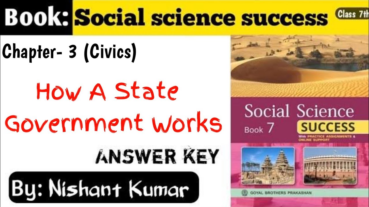 social science success 7 | Civics chapter 3 - Government Answer key | # ...