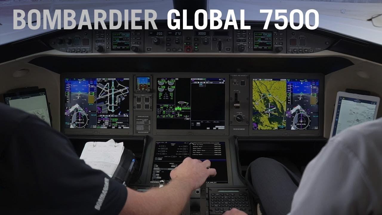 The Bombardier Global 7500 Needs Hardly Any Runway to Take Off (Cockpit ...