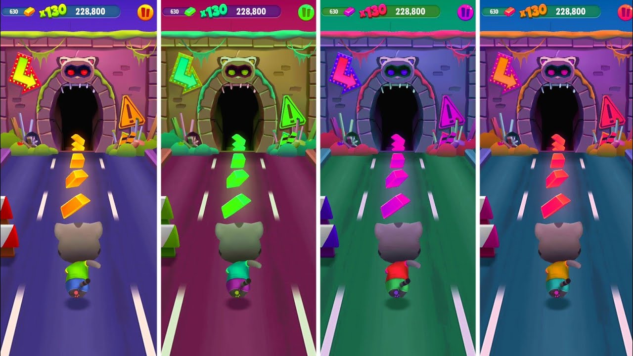 Talking Tom Gold Run Las Vegas 4x Talking Tom Catch The Raccoon Android ...