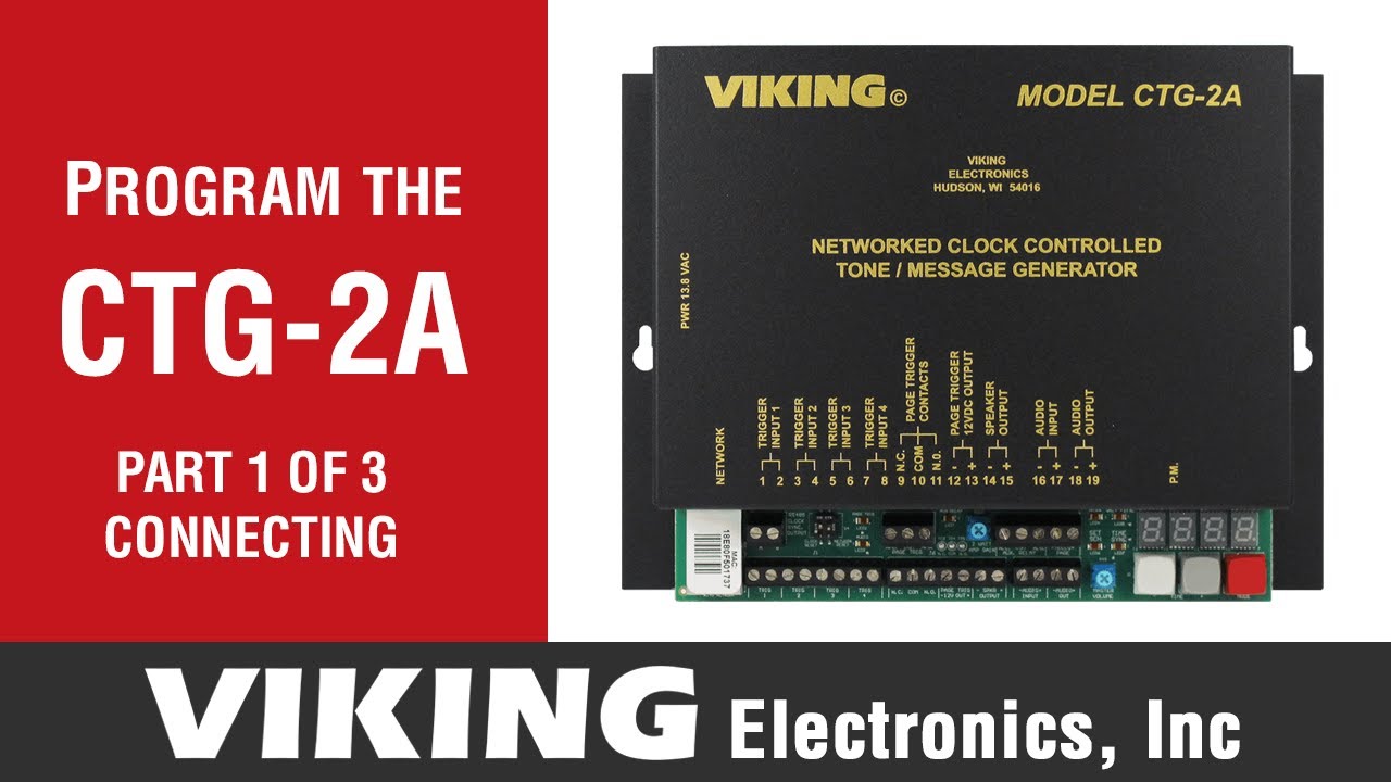 Programming the CTG-2A Timed Message and Tone Generator | Part 1 - YouTube